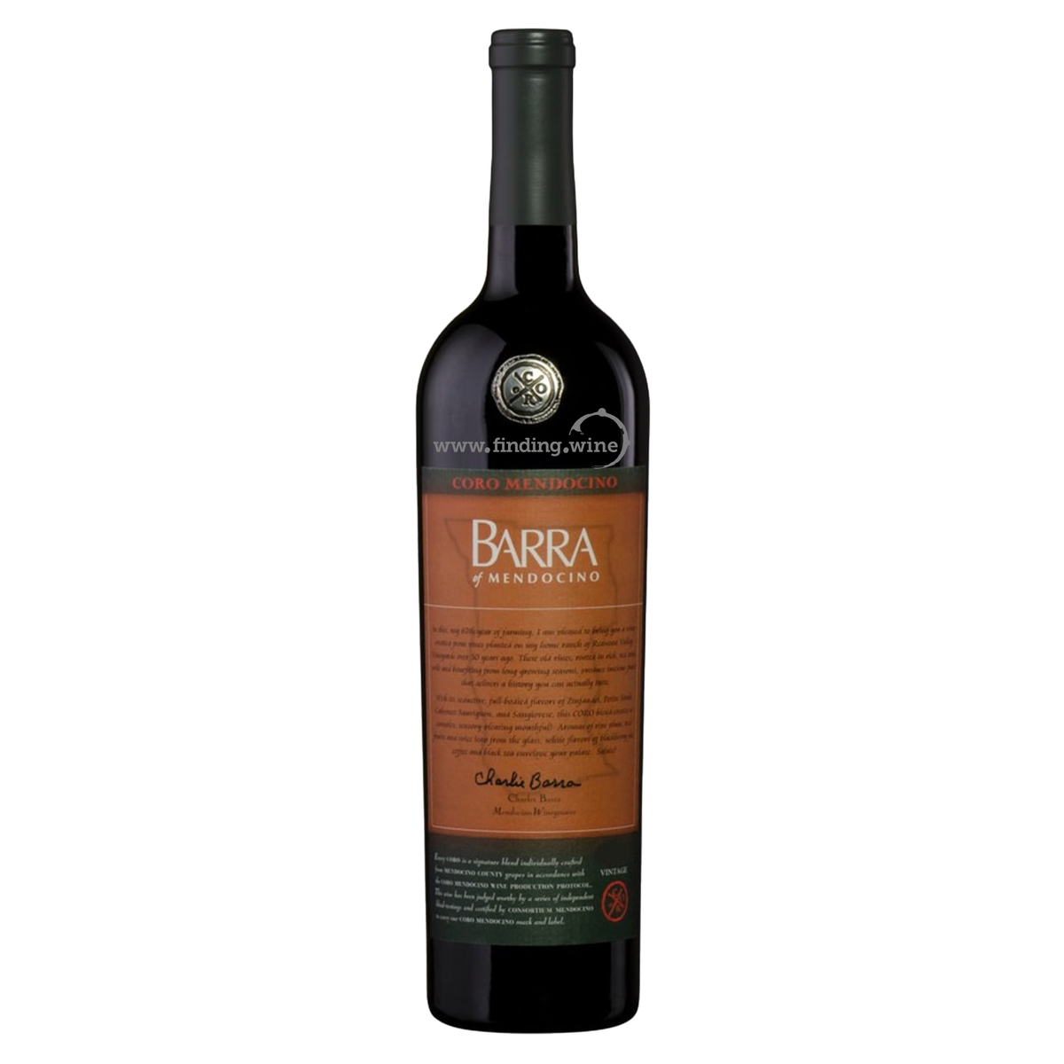 Barra of Mendocino - 2017 - Coro Red Blend - 750 ml. - Mendocino ...