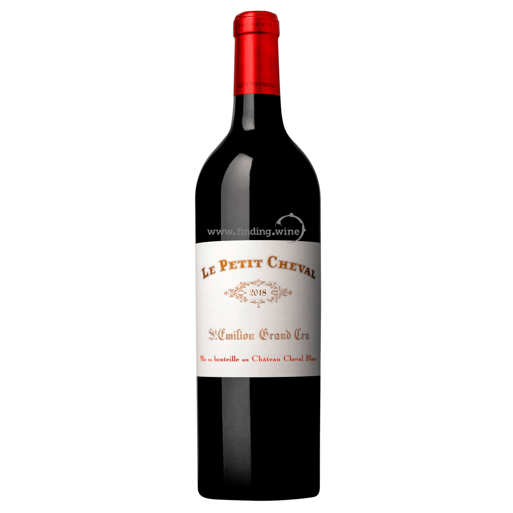Chateau Cheval Blanc - 2018 - Le Petit Cheval Rouge - 750 ml. – finding ...