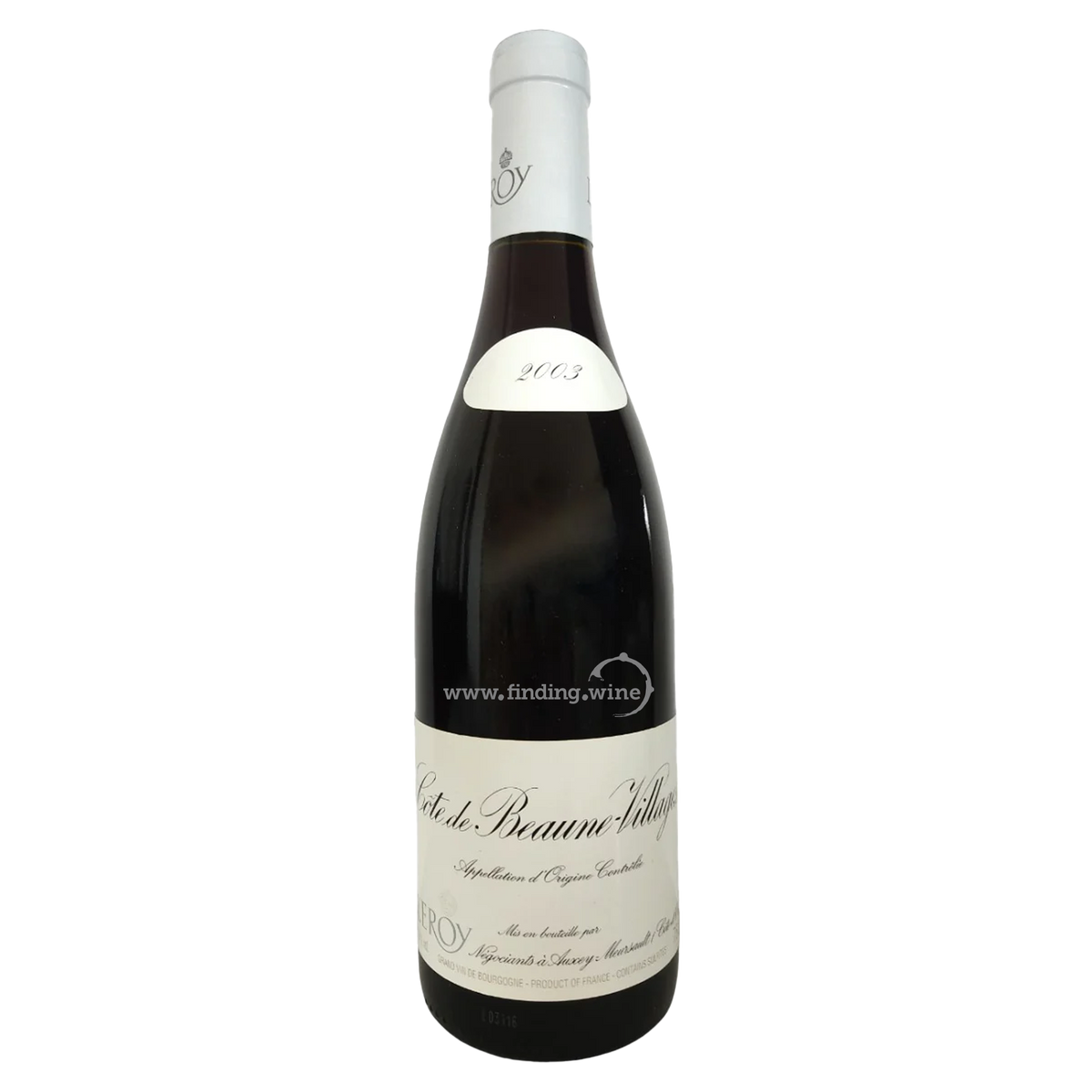Domaine Leroy - 2003 - Cotes de Beaune-Villages Rouge - 750 ml ...